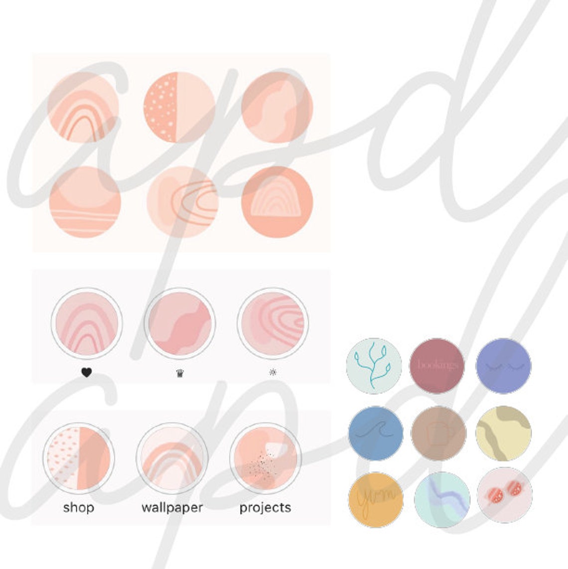Custom Instagram Highlights Covers // Instagram Highlight Icons ...