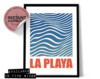La Playa Print - Etsy