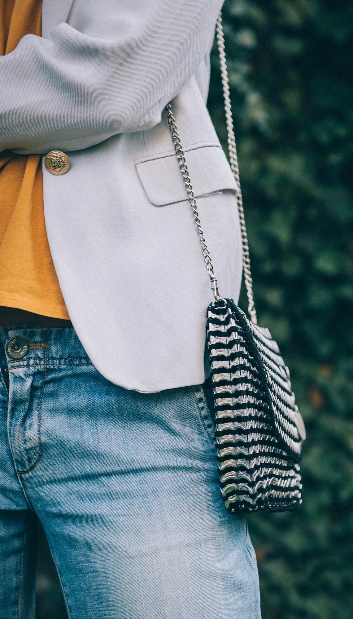 Soda Pull Tab Bag Elegant Pop Tops Purse Upcycled Bag Silver - Etsy
