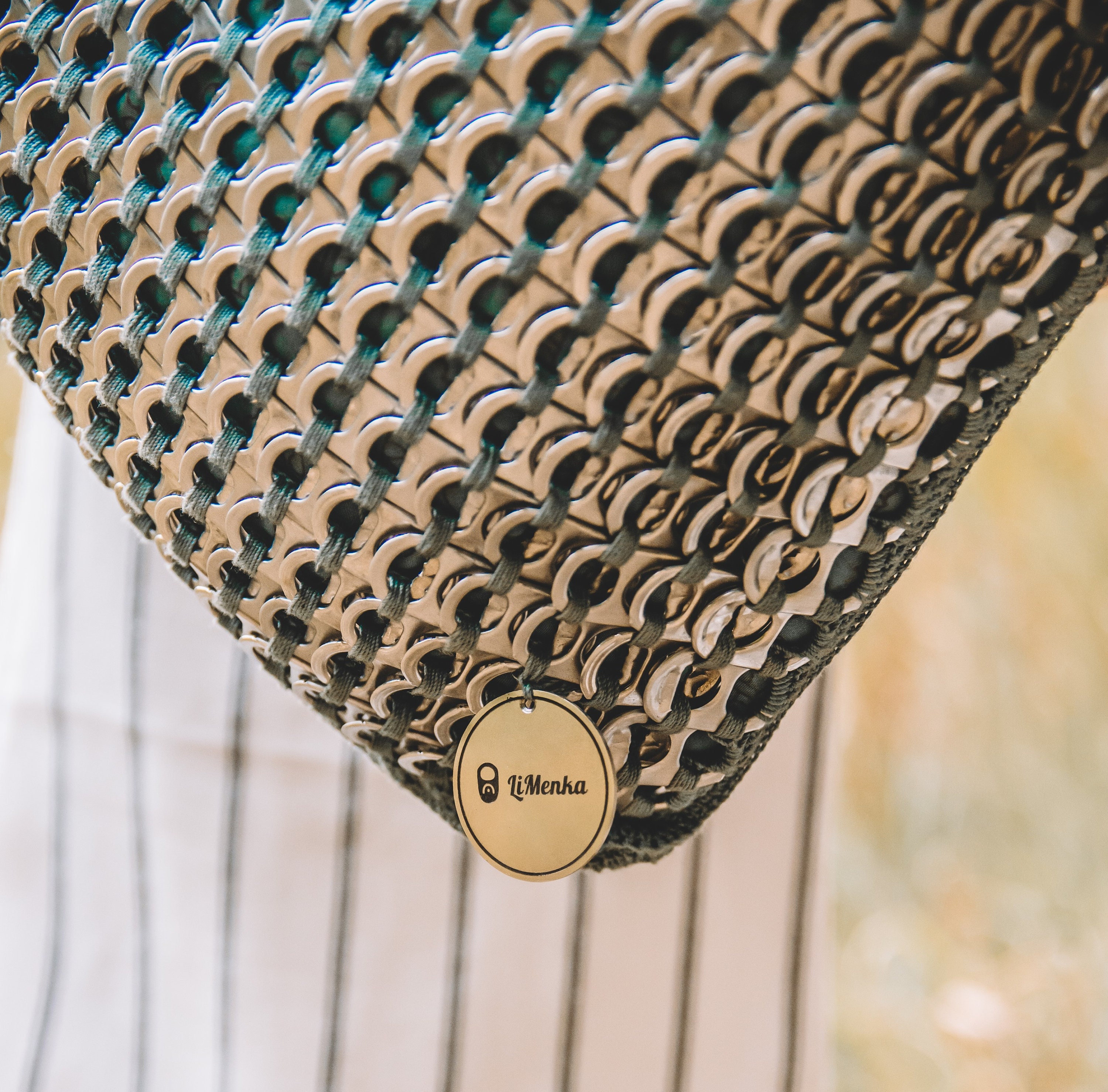 Soda Pop Tab Bag Silver Square Pull Tab Bag Upcycled Purse Recycled Big ...