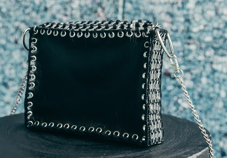 Soda Pull Tab Bag Black Pop Tops Purse Upcycled Bag Retro Flap | Etsy