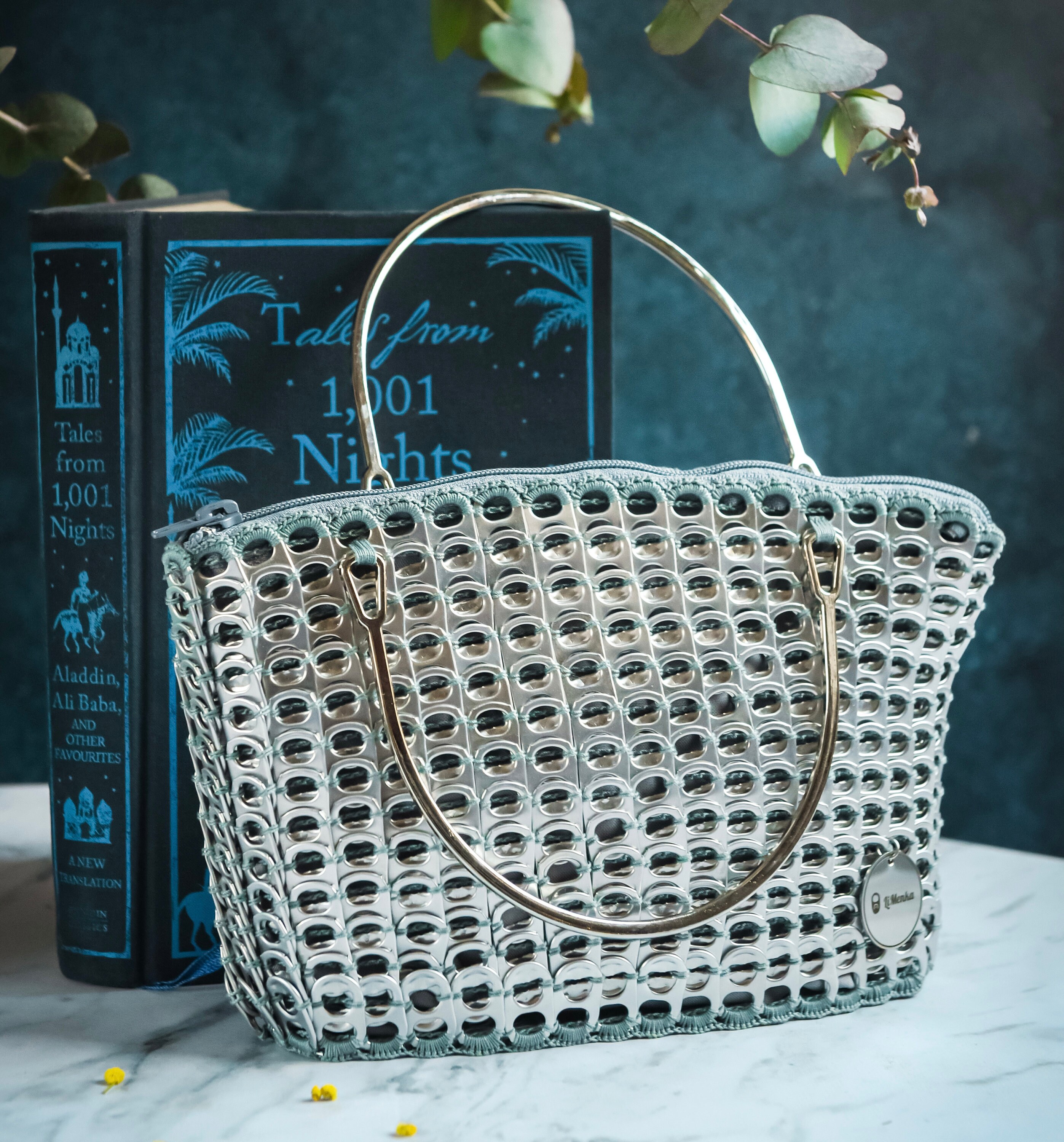 Soda Can Pop Top Bag Pop Tab Handmade Crochet Clutch Metal Retro Purse ...