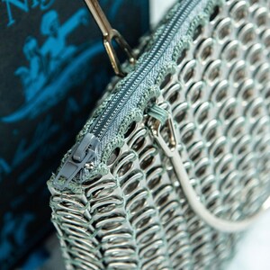 Soda Can Pop Top Bag Pop Tab Handmade Crochet Clutch Metal Retro Purse ...