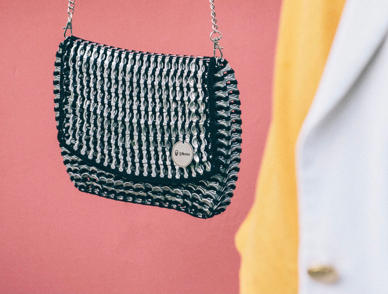 Soda Pull Tab Bag Elegant Pop Tops Purse Upcycled Bag Silver - Etsy