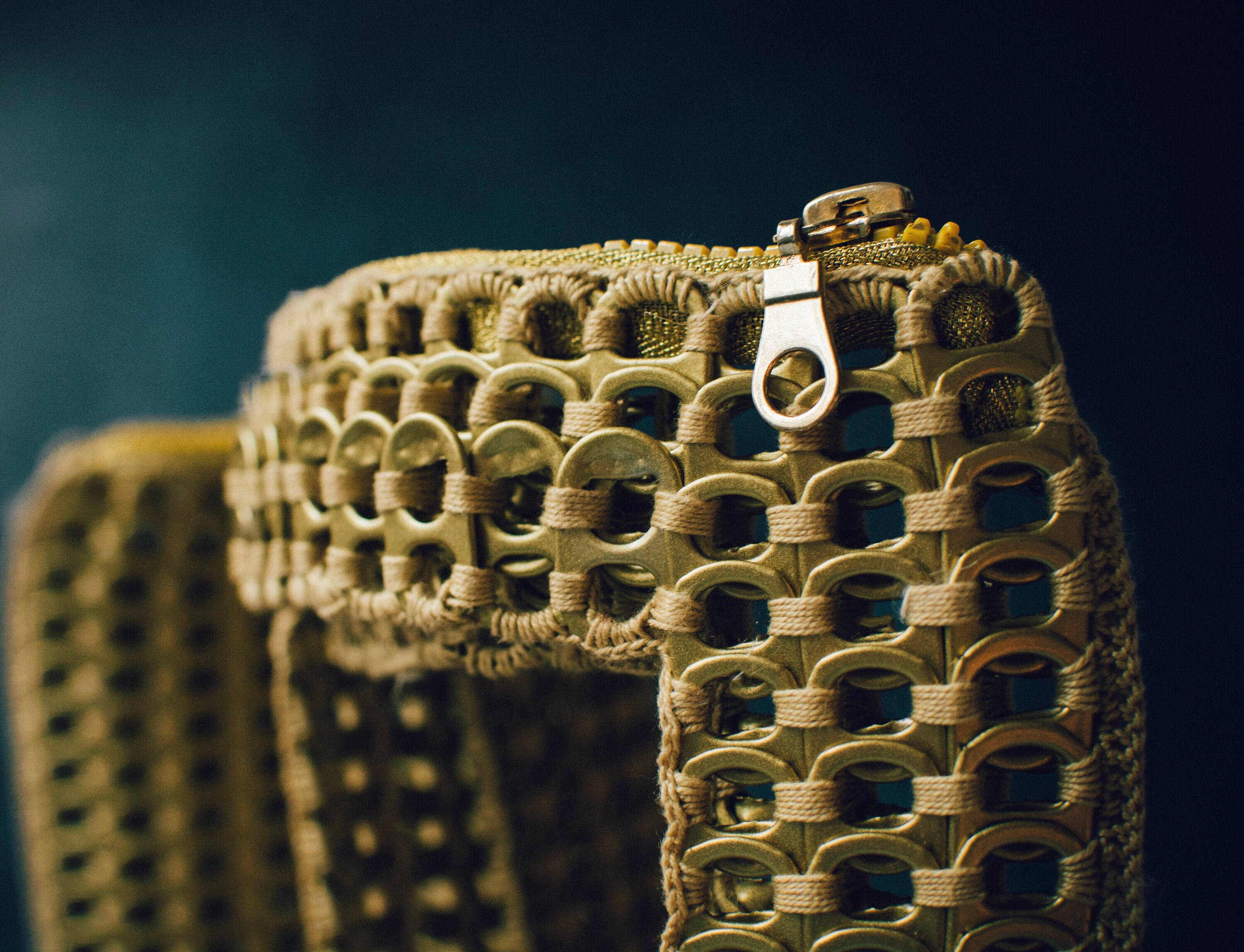 Soda Pop Tab Bag Gold Square Pull Tab Bag Upcycled Purse - Etsy