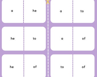Sight Words Dominoes - Set 2 - Etsy