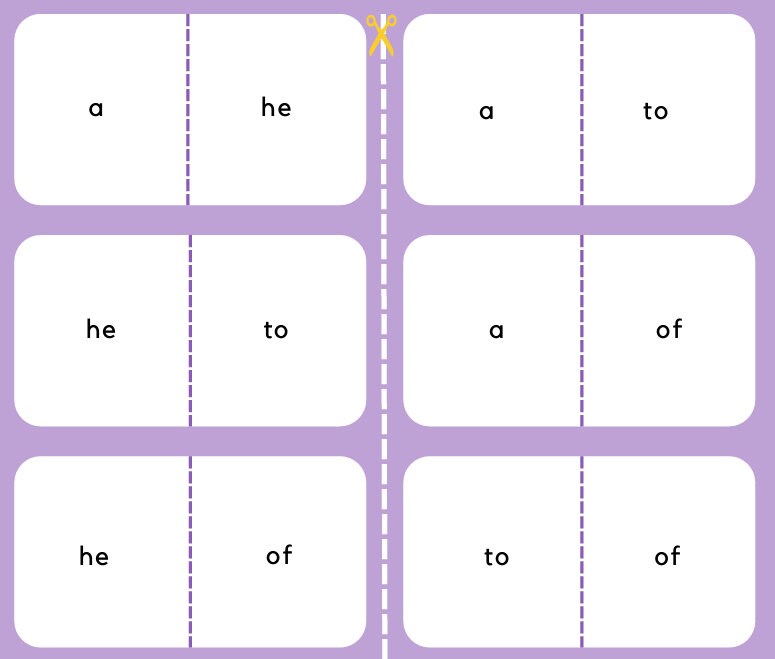 Sight Words Dominoes Set 1 - Etsy