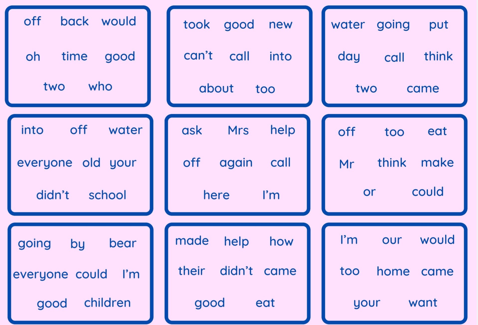 Spot It/dobble Sight Words Game Level 2 - Etsy
