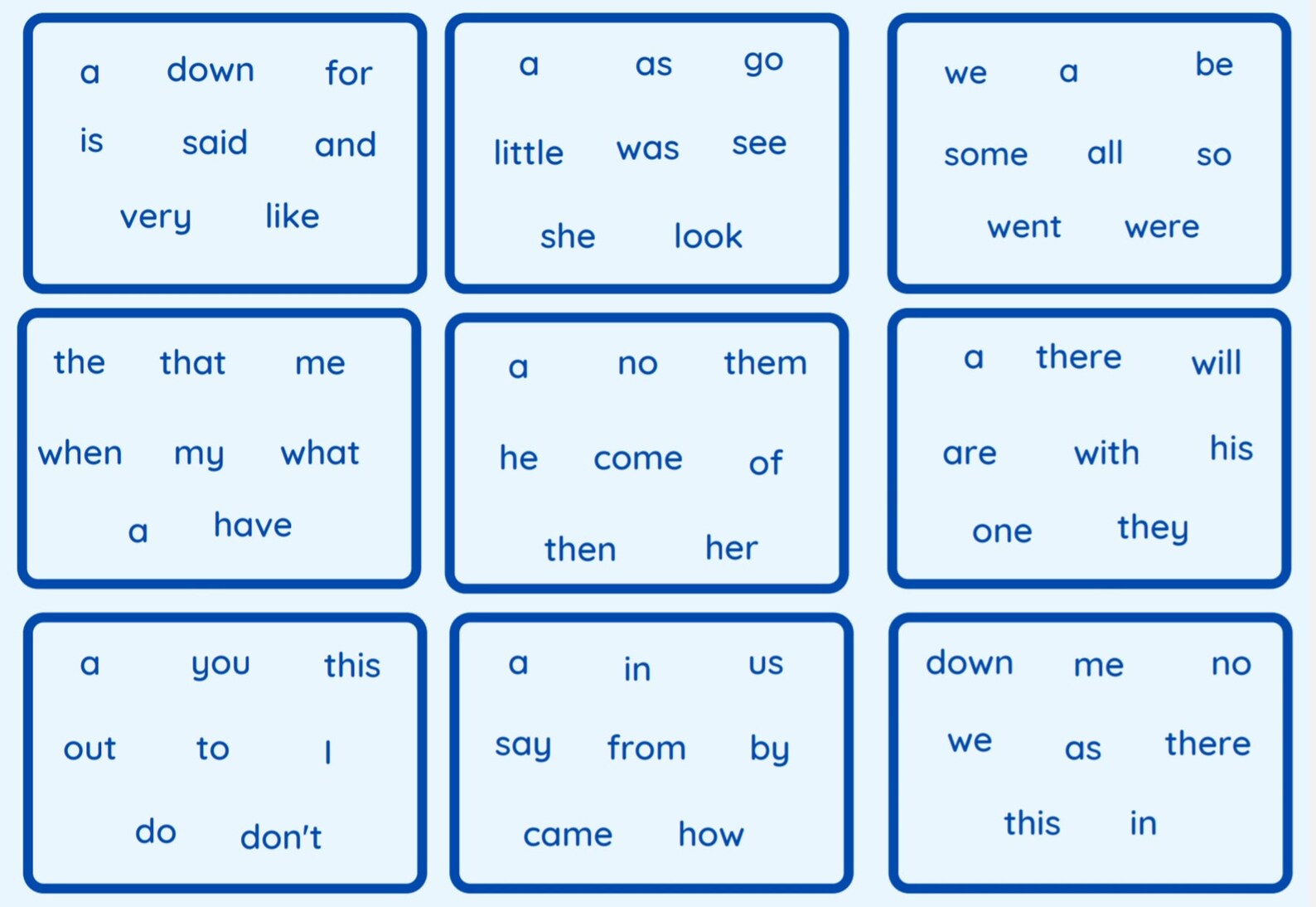 Spot It/dobble - Sight Words Game- Level 1 - Etsy