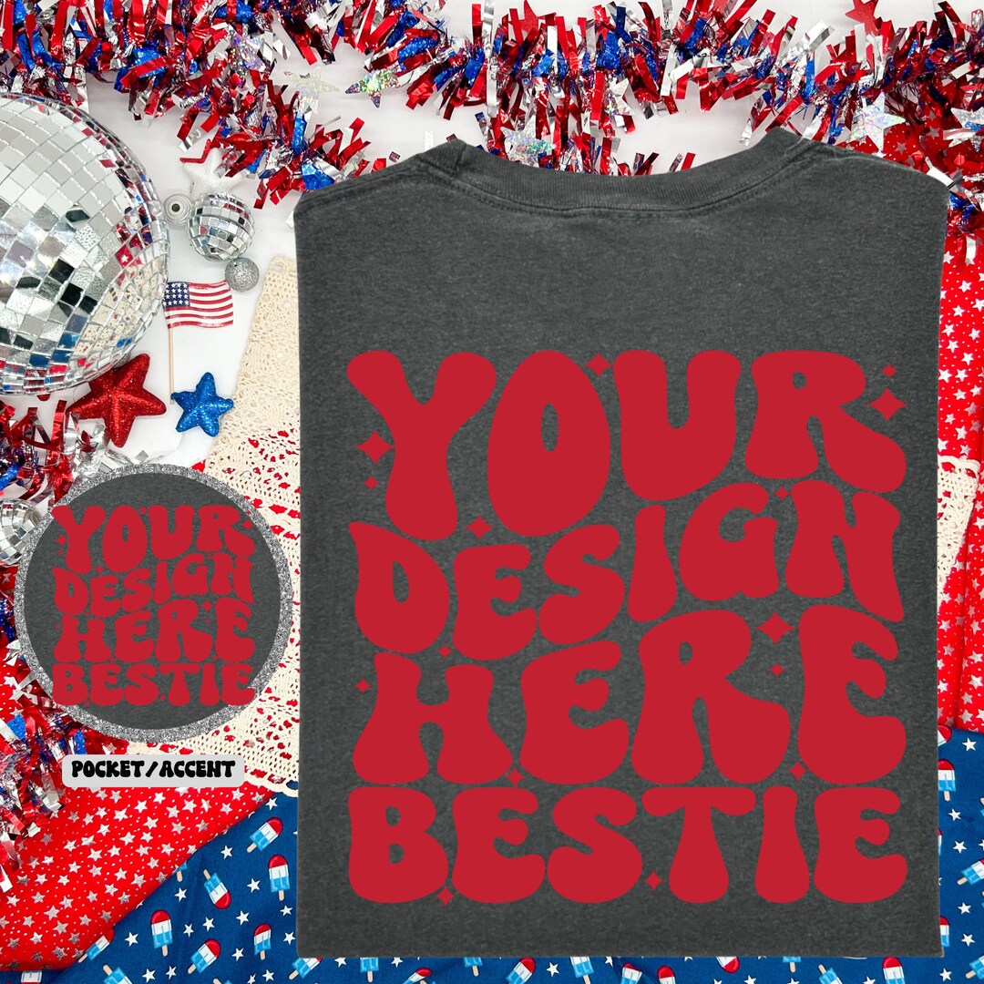 Comfort Colors Tshirt Mockup, CC1717 Pepper, Patriotic 4th of July ...