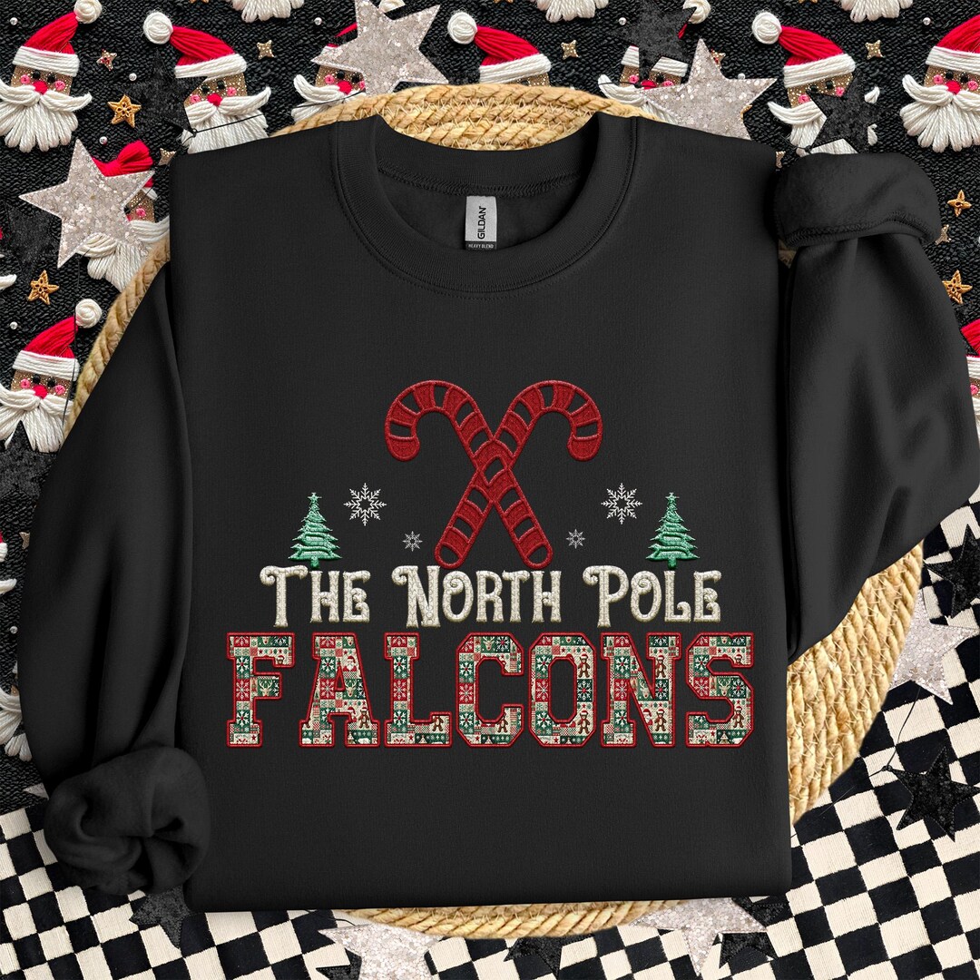 Falcons Christmas Themed Mascot PNG Christmas School Spirit, Holiday ...
