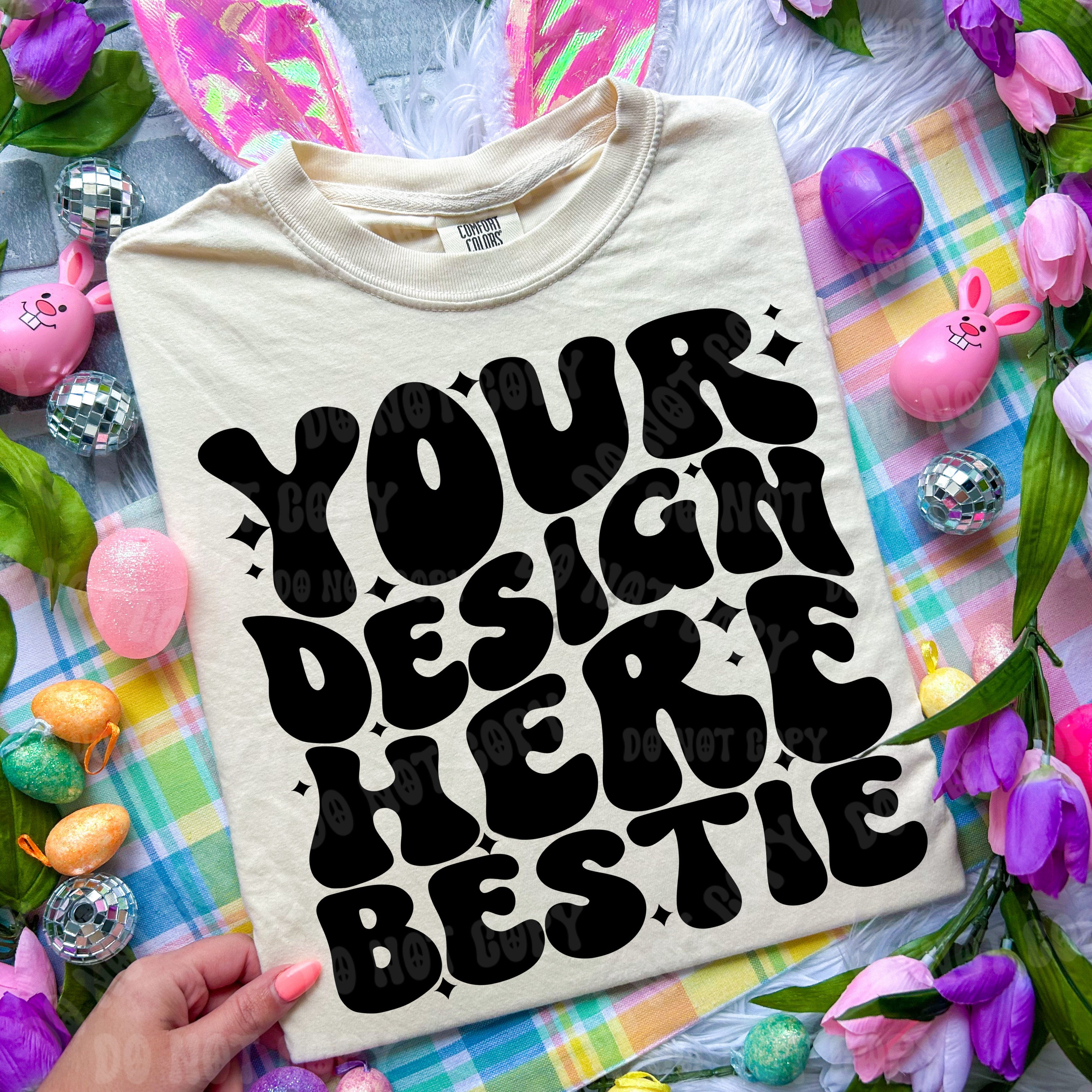 Comfort Colors Mockup, CC1717 Ivory, Easter Mock Up, FRONT OF SHIRT ...