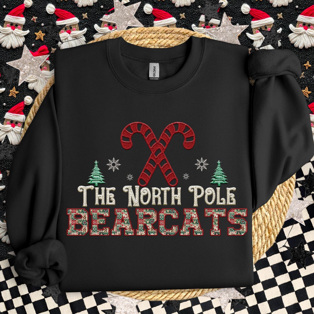 Bearcats Christmas Themed Mascot PNG Christmas School Spirit, Holiday ...