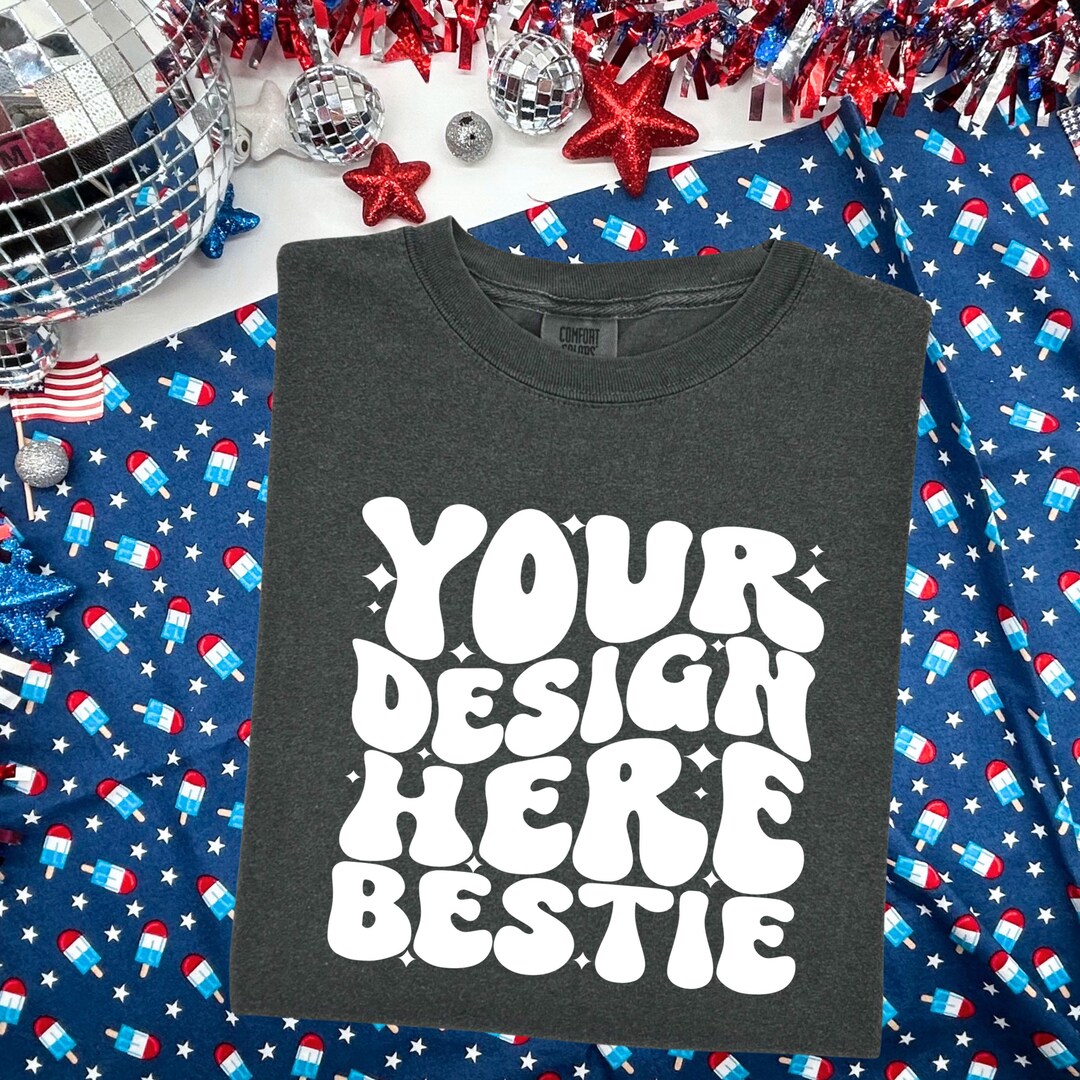 Comfort Colors Tshirt Mockup, CC1717 Pepper, Patriotic 4th of July ...