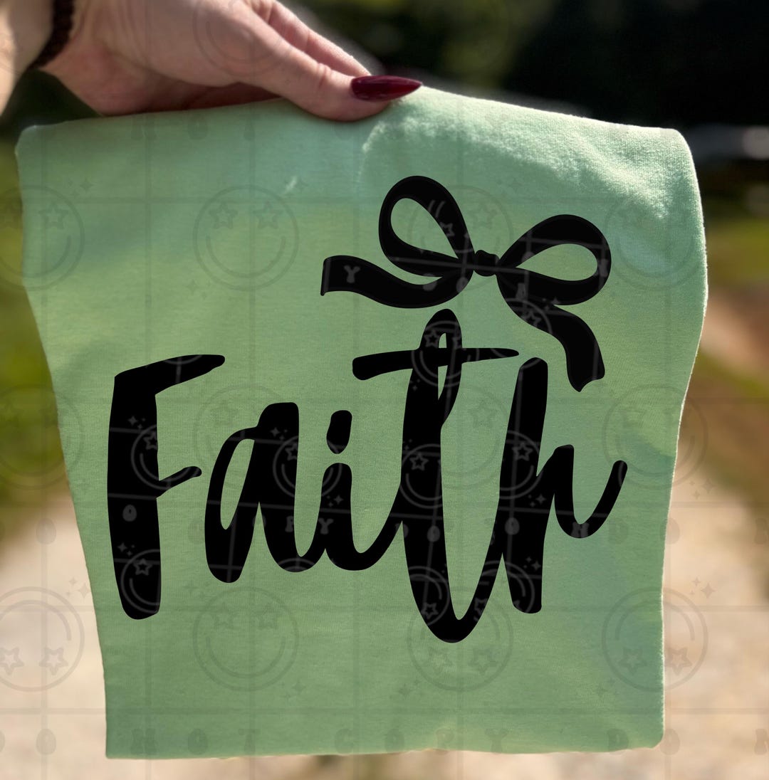 Faith Coquette Bow PNG Digital Download - Etsy