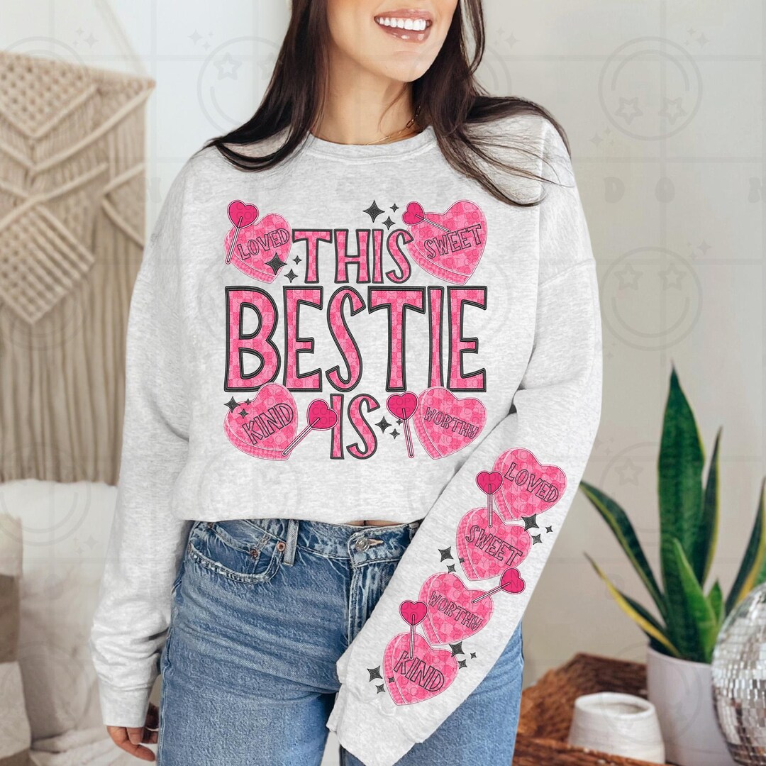 BESTIE | Loved Sweet Worthy Kind Name Png | Faux Embroidery Detailed ...