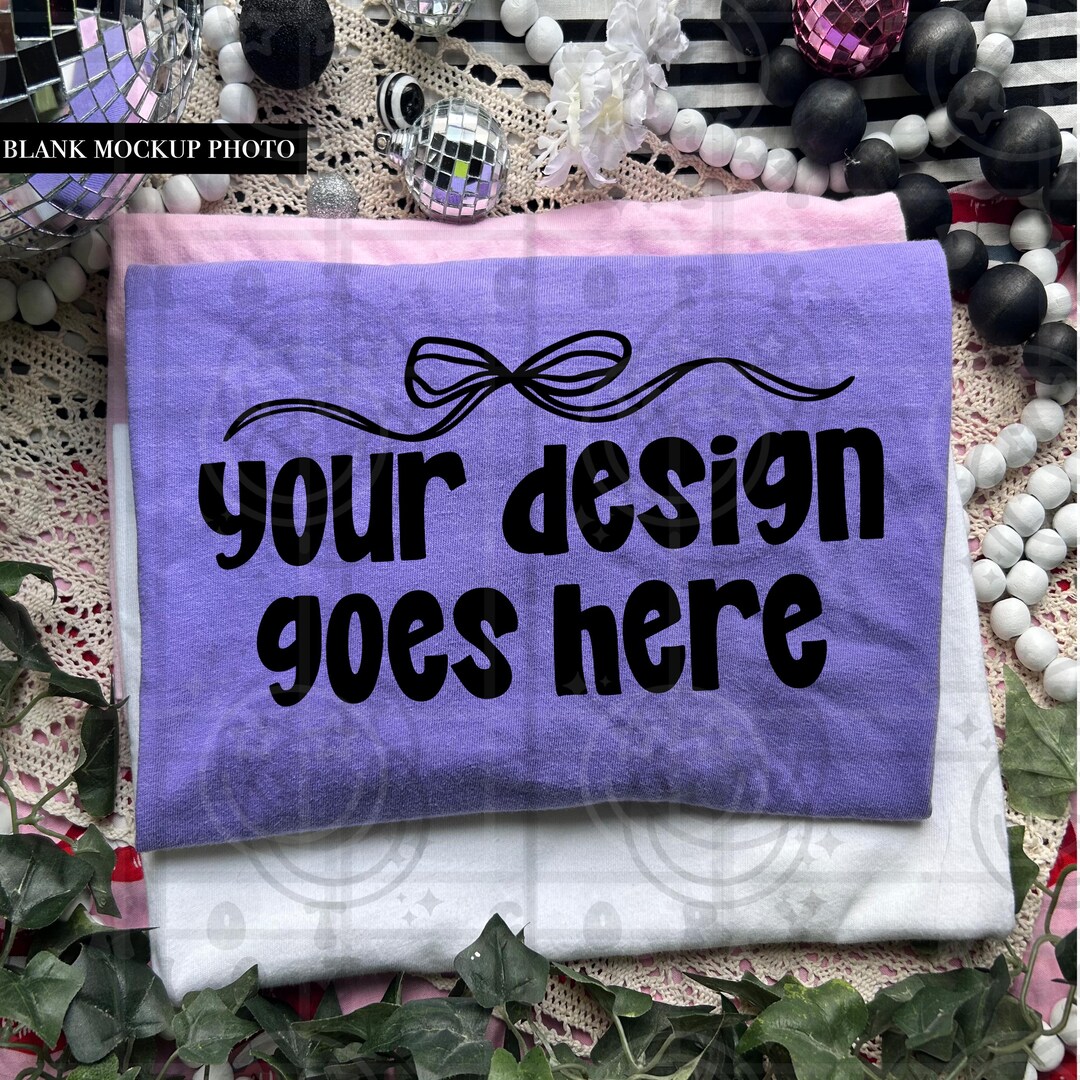 Comfort Colors Tshirt Mock up Photo, Cc1717 Violet - Etsy