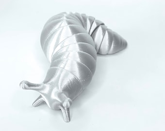 Fidget Toy 3D Printed Articulated Slug - Etsy