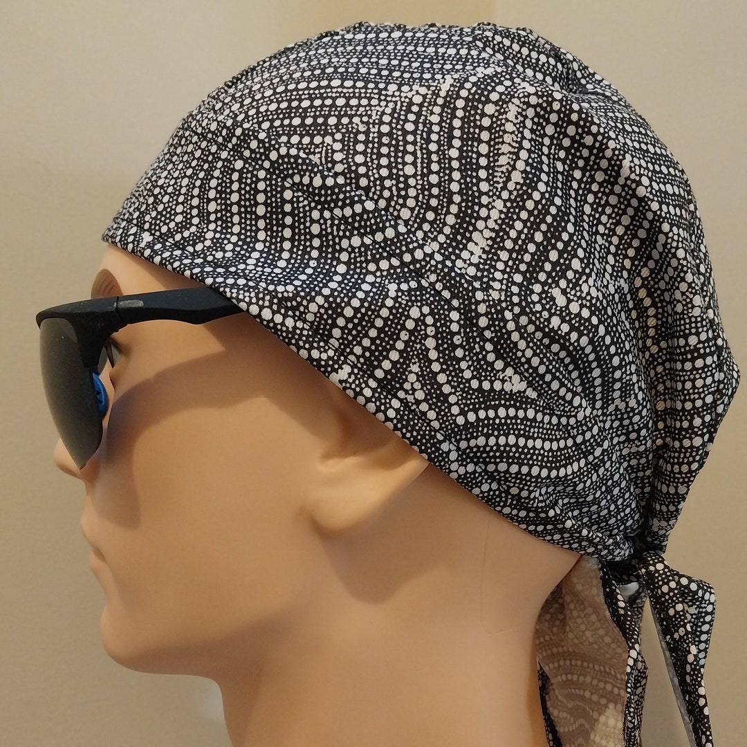 Aboriginal Print Cotton Drill FITTED Bandana Skull CAP Do - Etsy