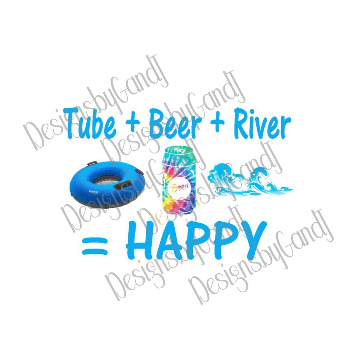 River SVG, Tubing Digital Download, Summer SVG, Happy Silhouette Cut ...
