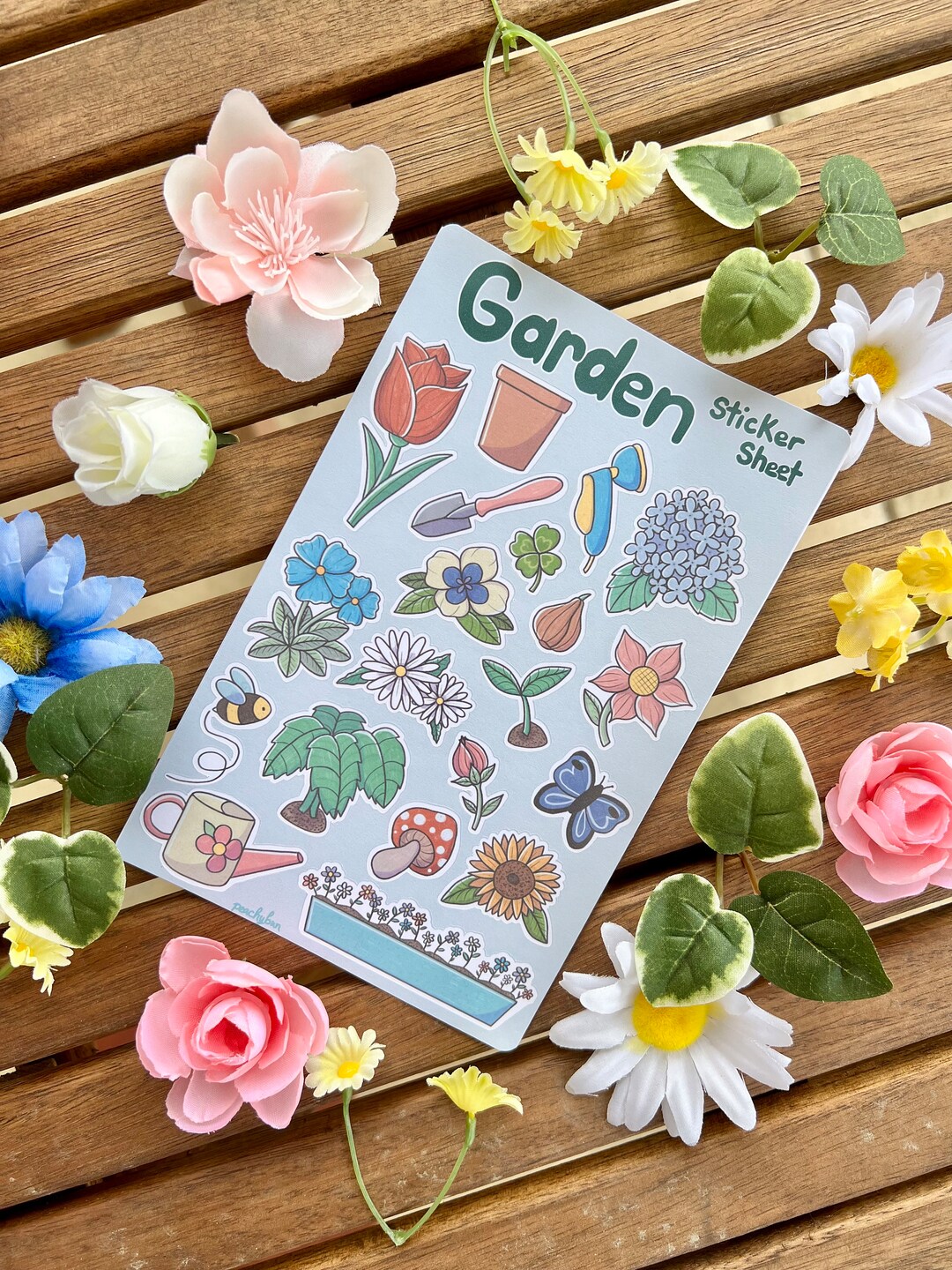 Gardening Sticker Sheet - Etsy
