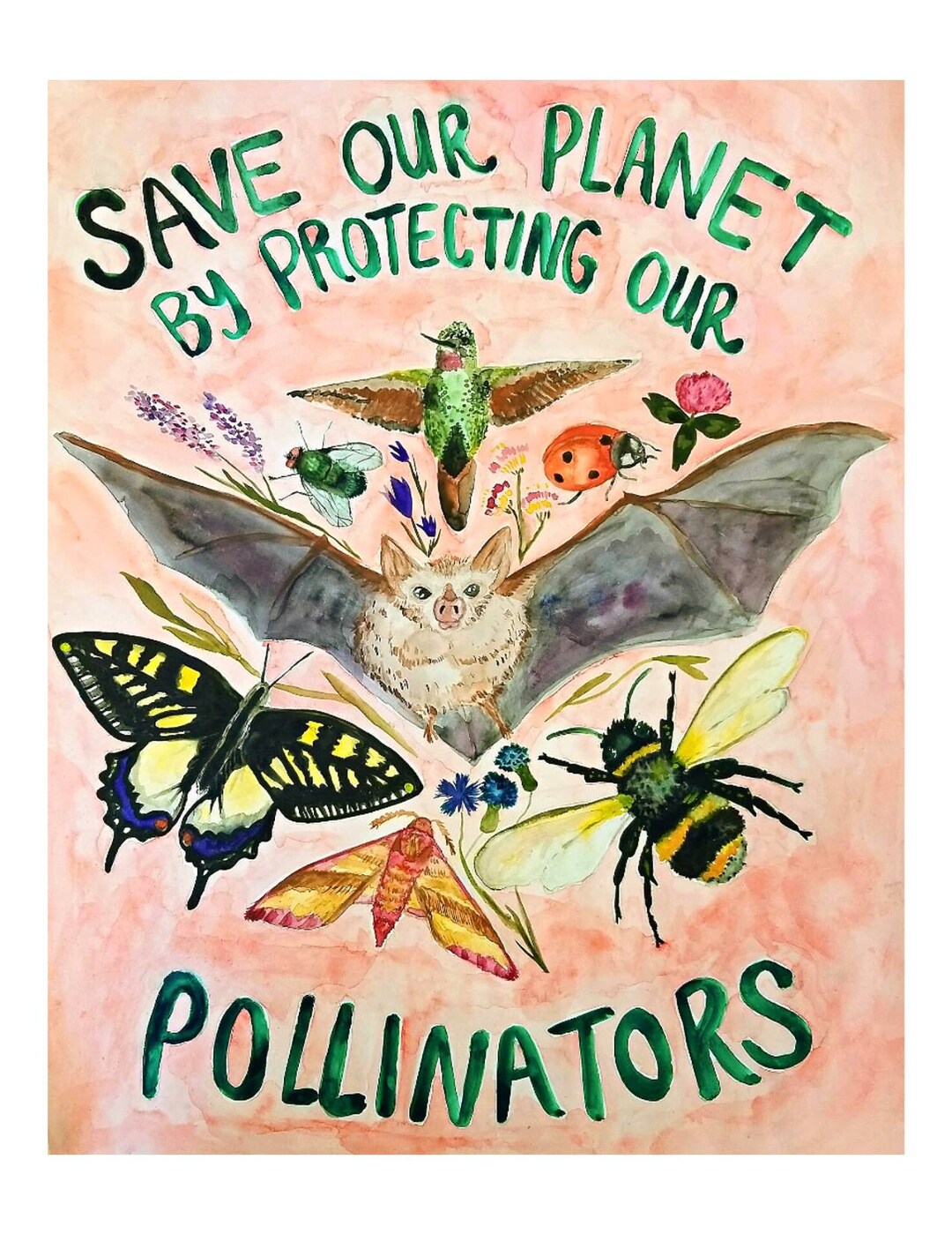 Protect Our Pollinators Print | Small 5"×7" - Etsy