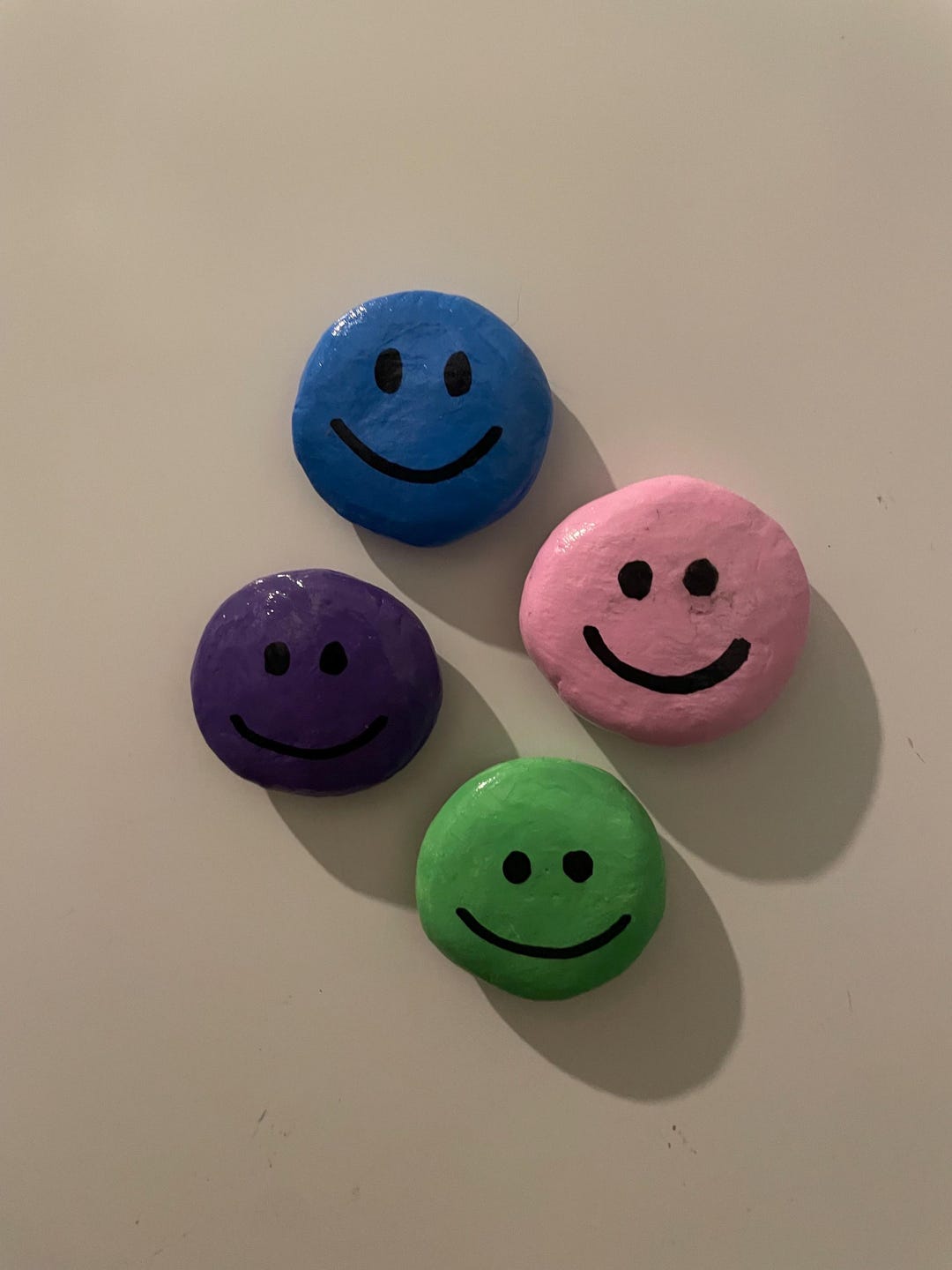 Smiley Face and Star Handmade Fridge Magnets - Etsy