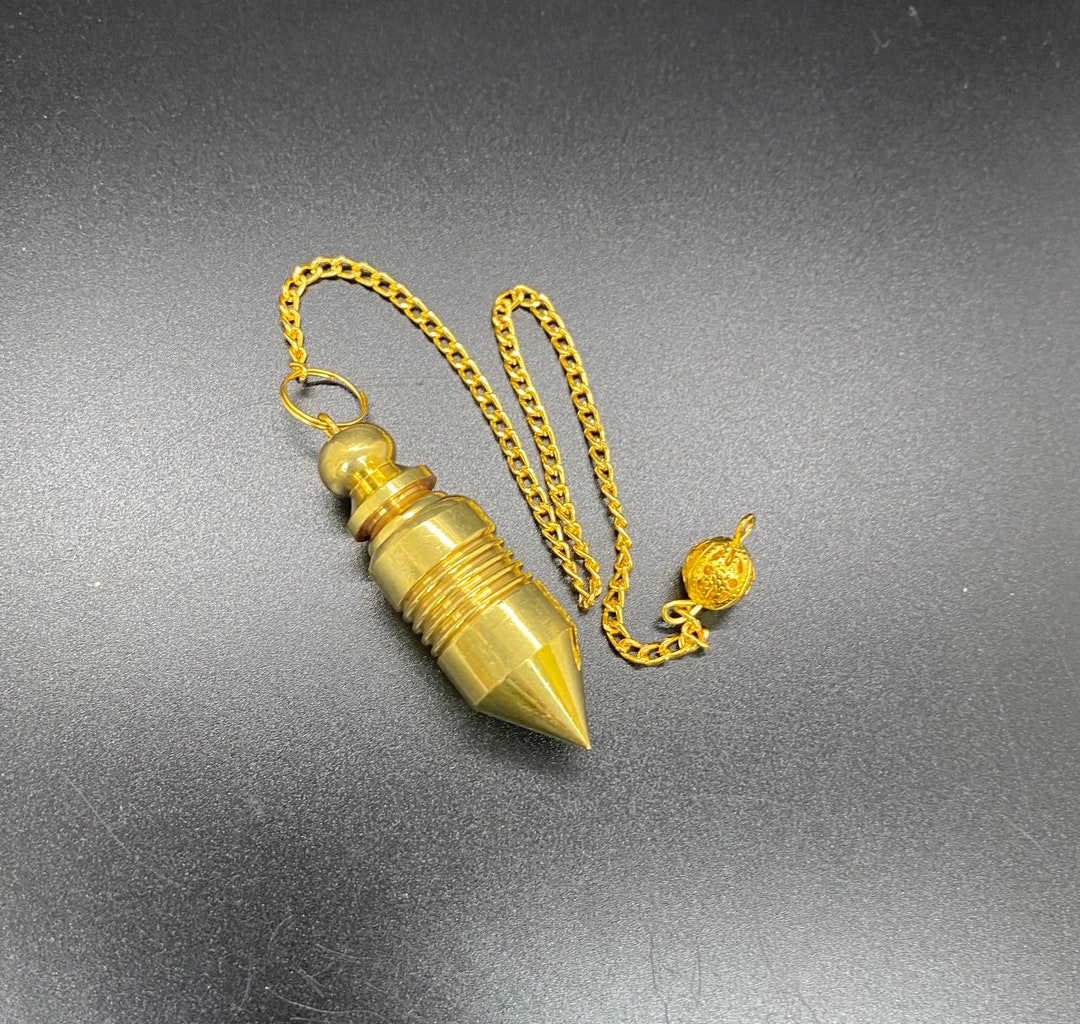 Cone Bullet Design Gold Metal Pendulum - Etsy