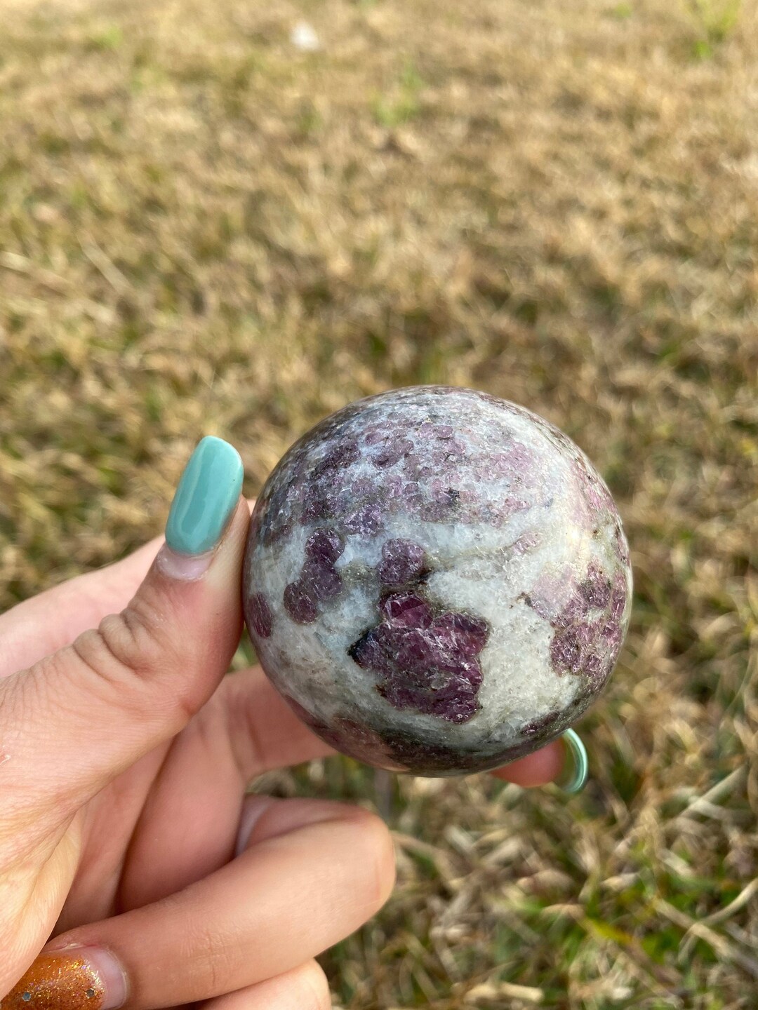 Garnet Matrix Sphere Garnet Matrix Stone Garnet Matrix Crystal Heart ...