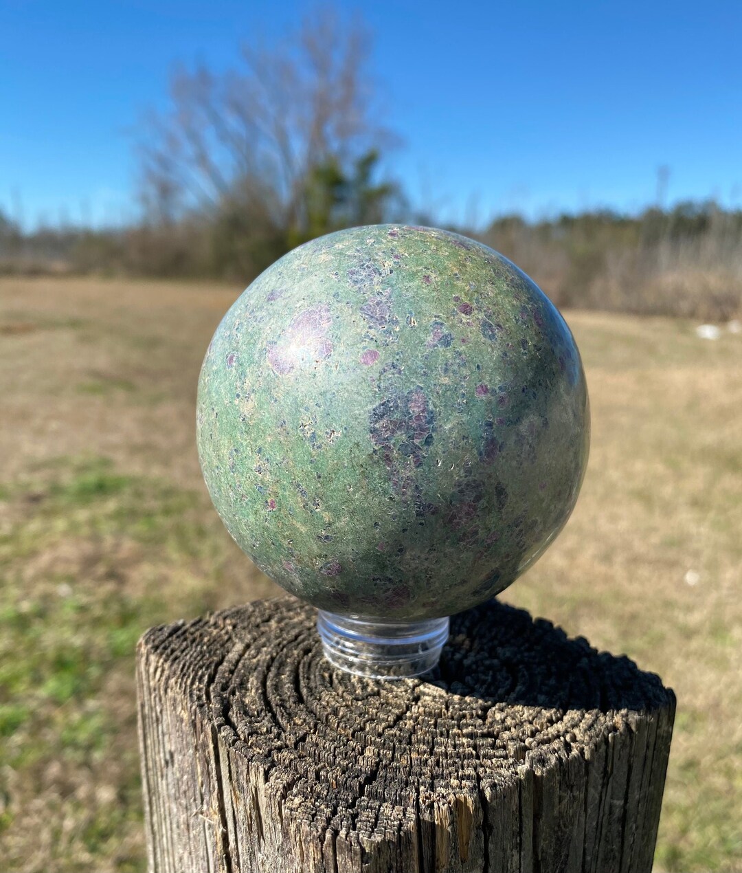 Ruby Fuchsite Sphere – Reiki Crystal Ball, Metaphysical Stone (845 Gms ...