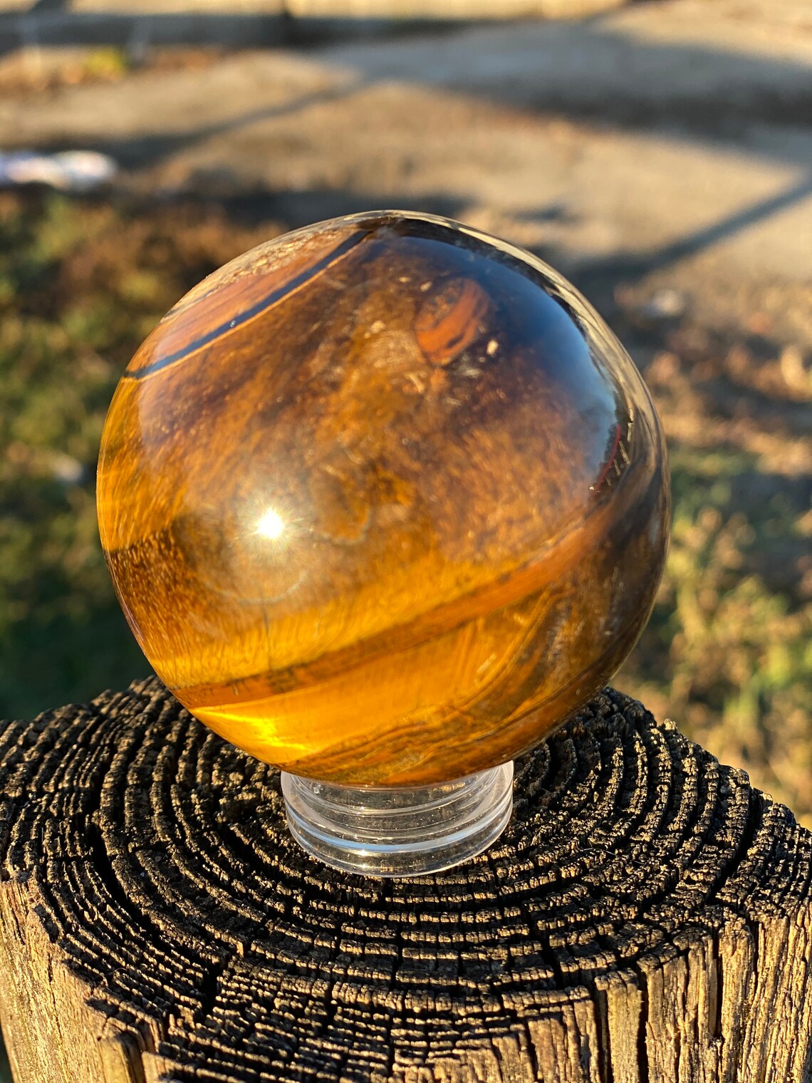 Tiger Eye Sphere Tiger Eye Stone Tiger Eye Crystal Heart - Etsy