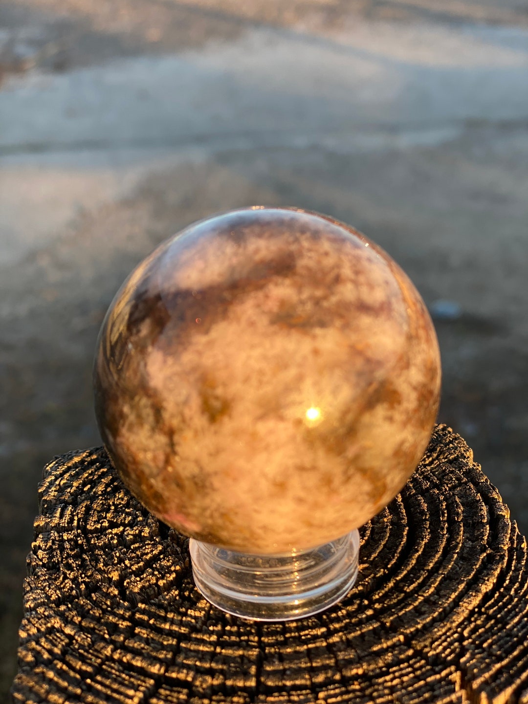 Garnet Matrix Sphere | Garnet Matrix Stone | Garnet Matrix Crystal ...