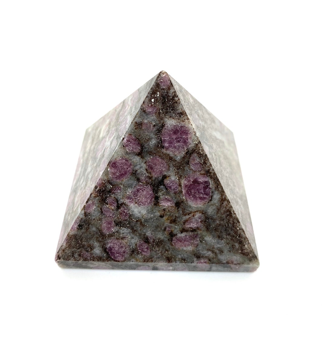 Garnet Matrix Pyramid / Crystal Gemstone Pyramid - Etsy
