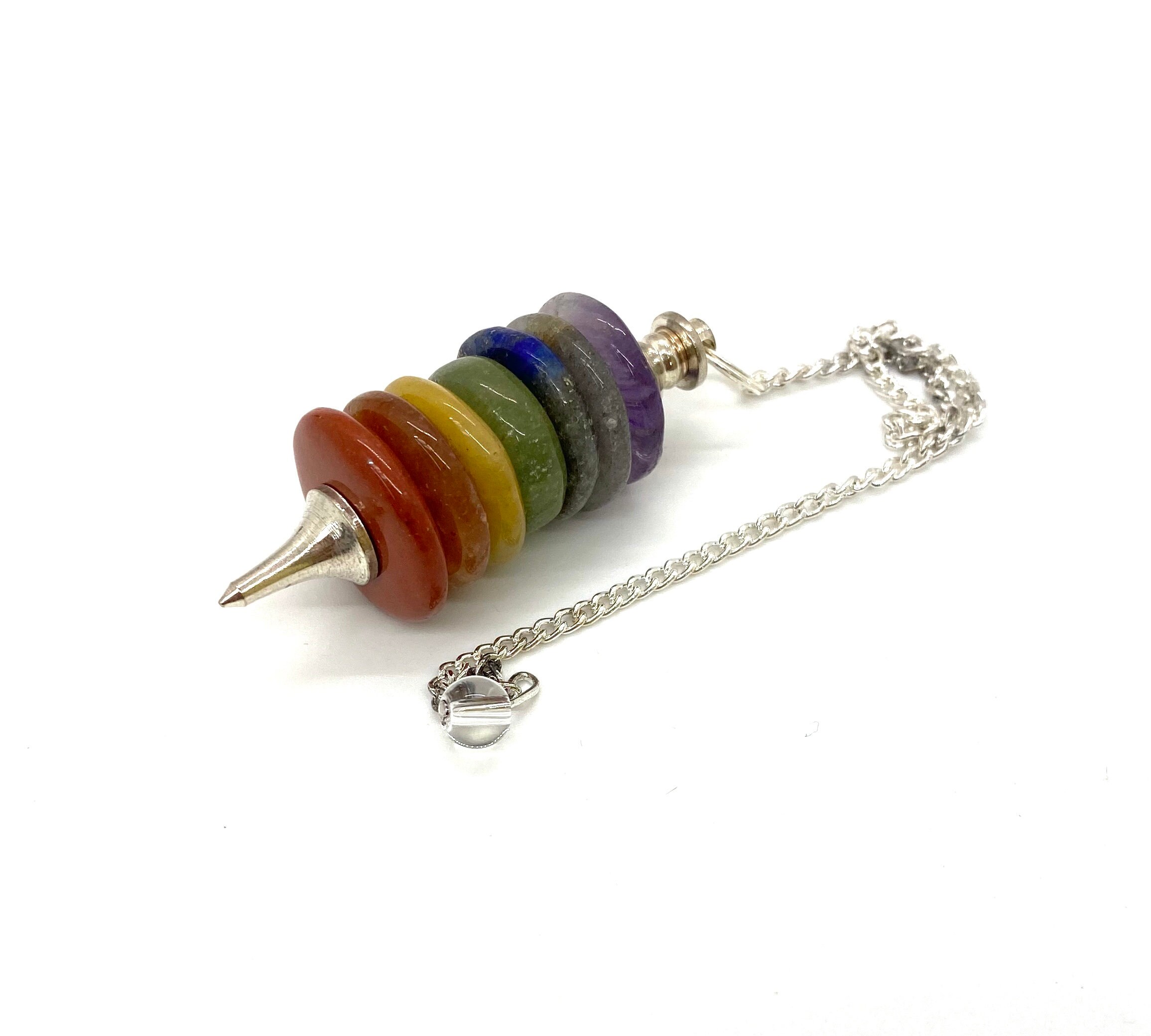 7 Chakra Bonded Disk Pendulum / Healing Dowsing Energy | Etsy