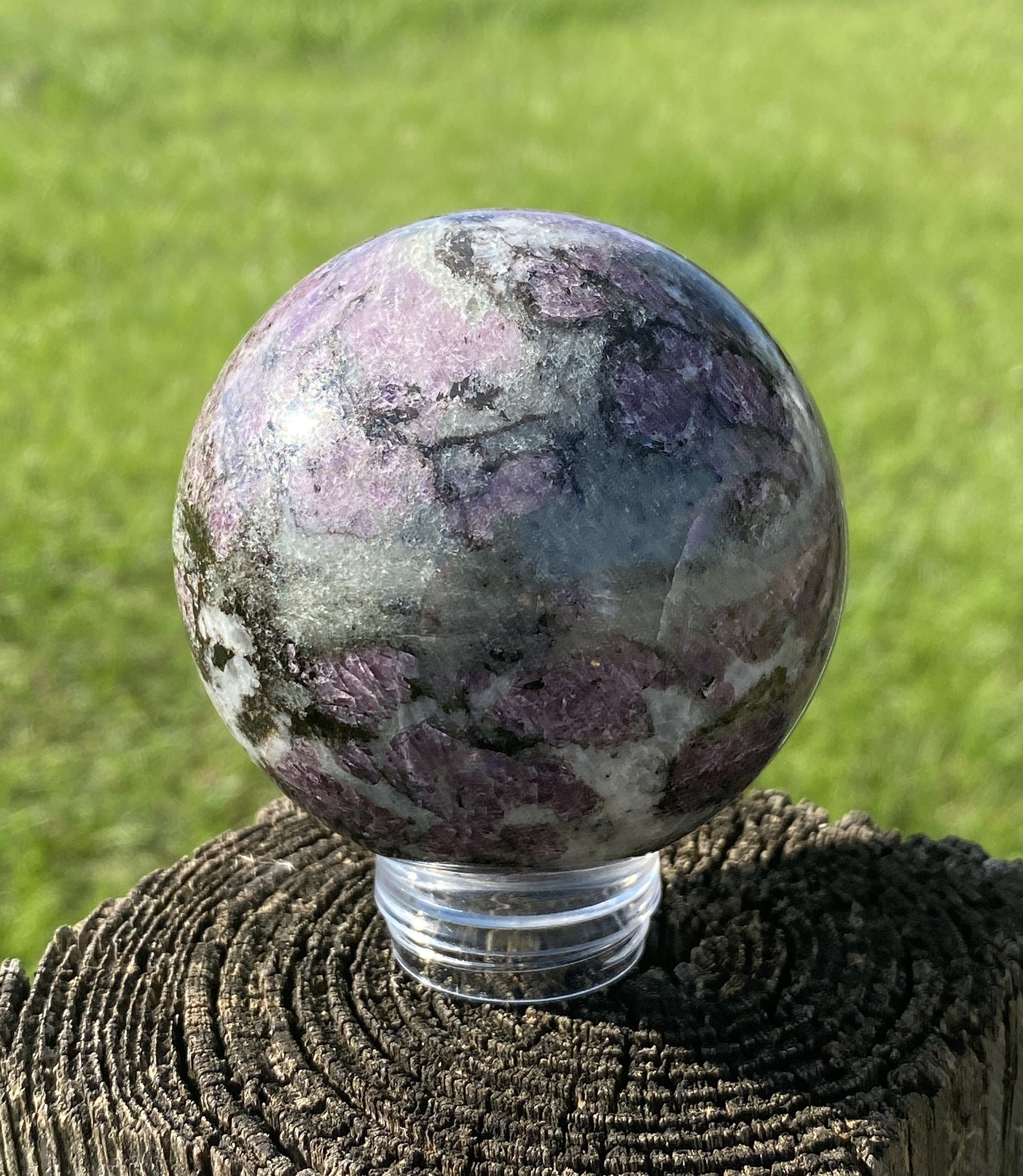 Garnet Matrix Sphere Garnet Matrix Stone Garnet Matrix - Etsy UK