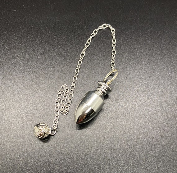 Silver Bullet Shape Point Metal Pendulum / Divination & | Etsy