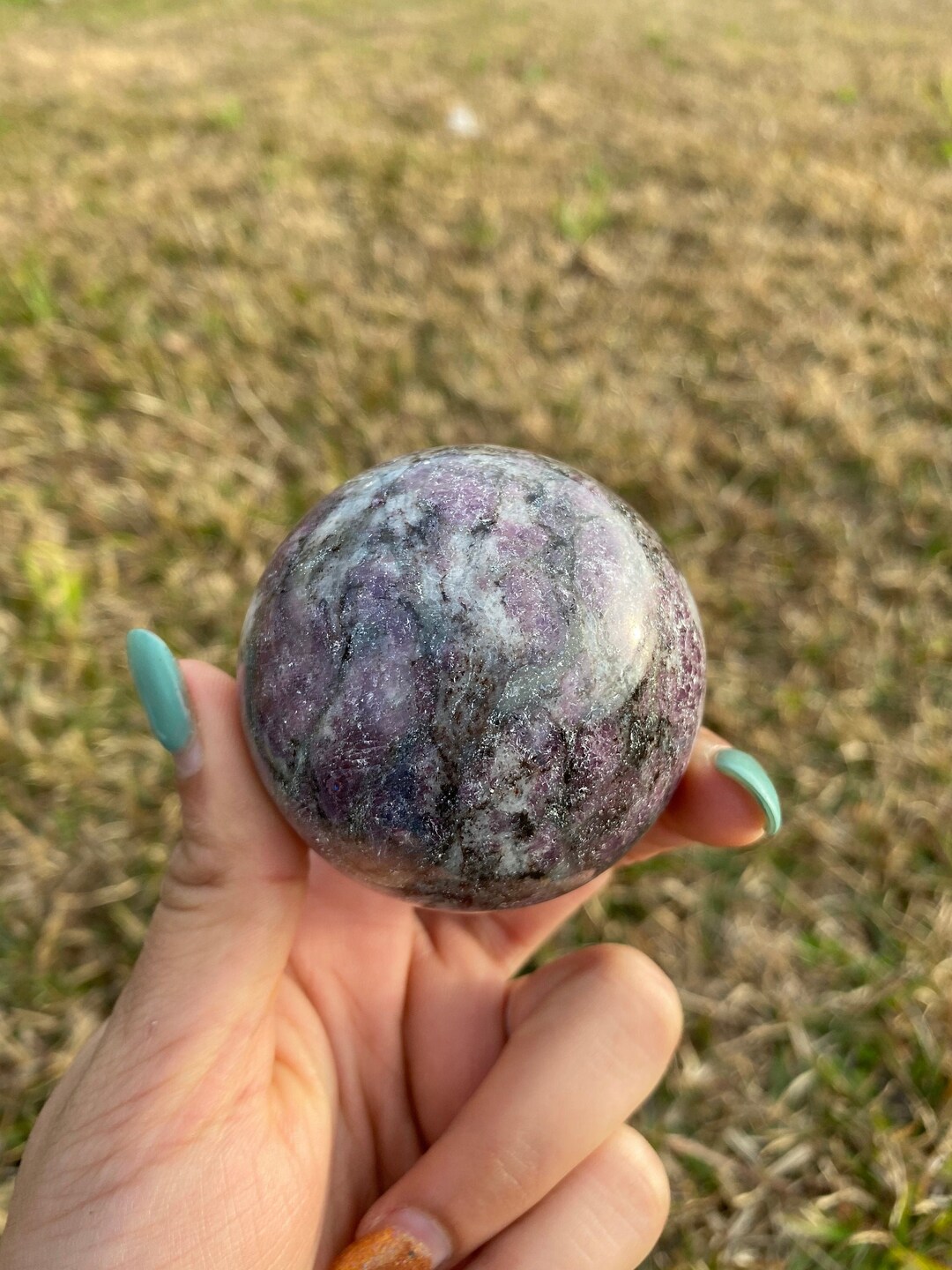 Garnet Matrix Sphere Garnet Matrix Stone Garnet Matrix - Etsy