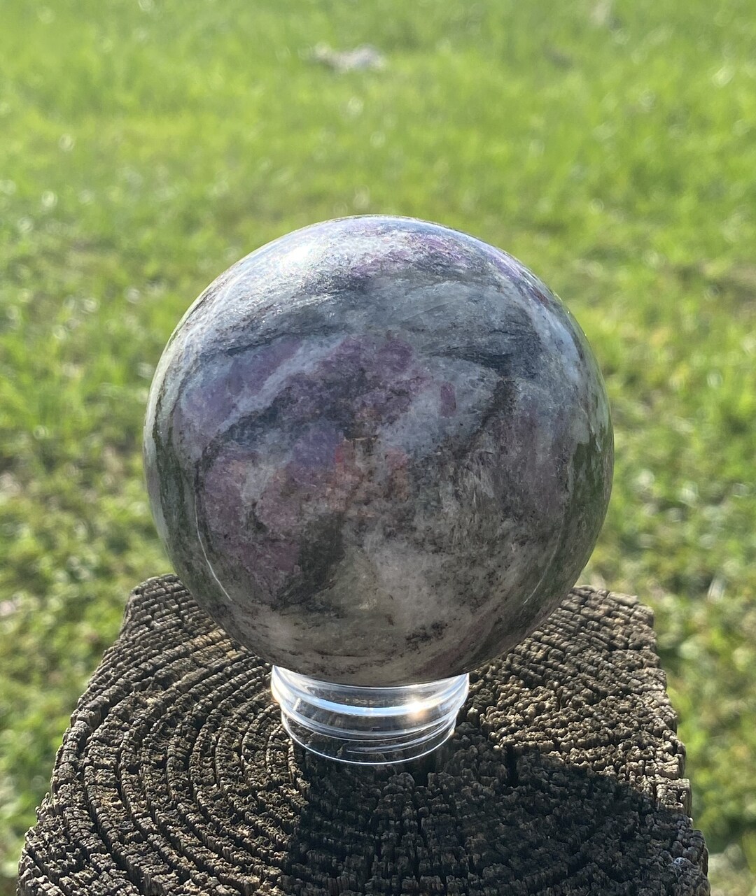 Garnet Matrix Sphere Garnet Matrix Stone Garnet Matrix Crystal Heart ...