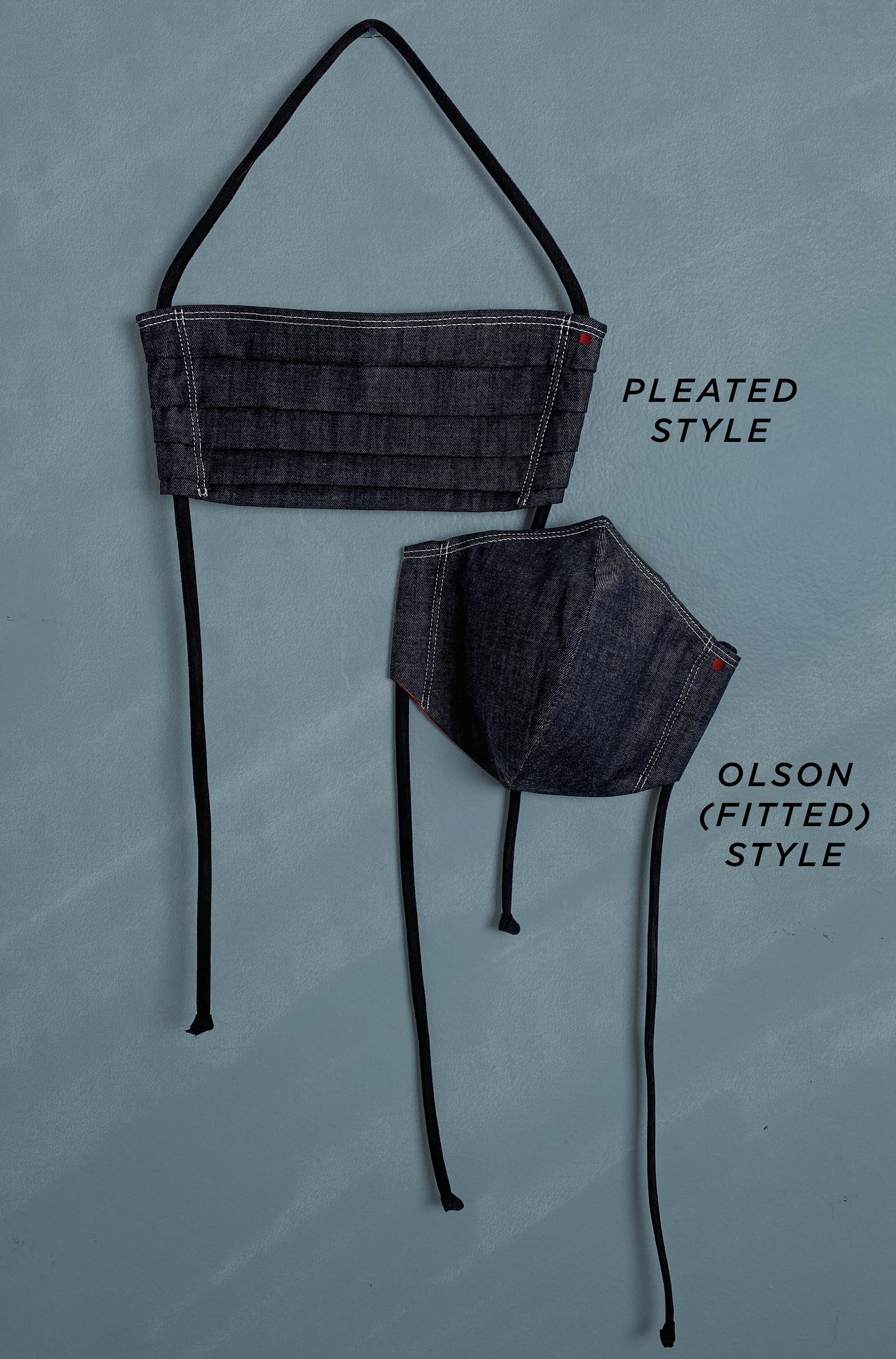 DENIM CHAMBRAY Face Mask / Sustainable Deadstock Cotton / Olson ...