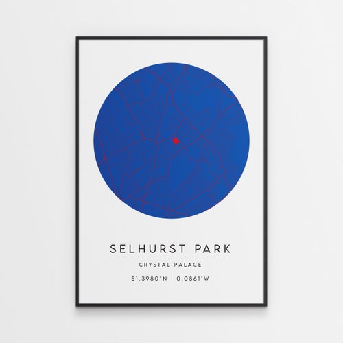 Crystal Palace Print: Selhurst Park Map - Etsy UK