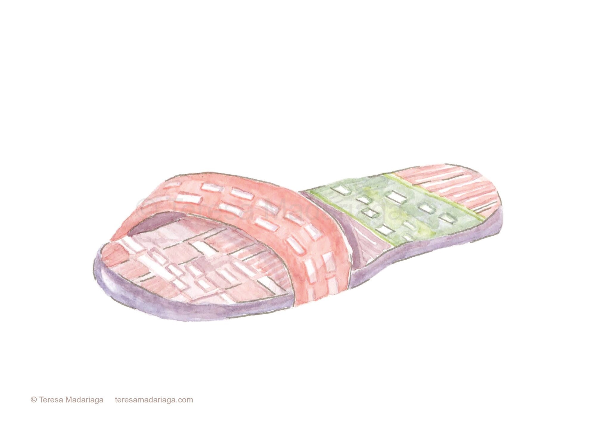 Chinelas - Traditional Slippers of the Philippines - Hand Illustrated ...