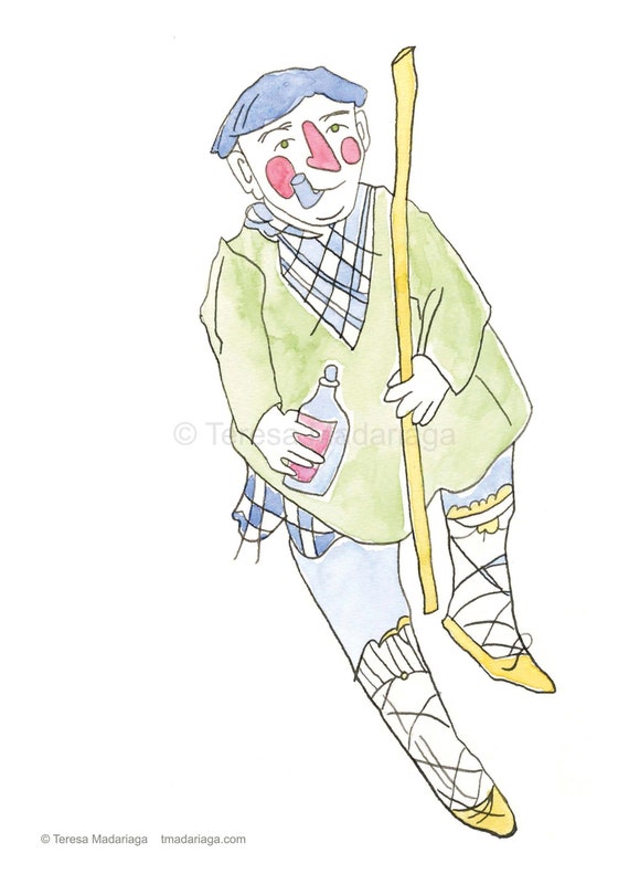 Olentzero Basque Santa Claus - Etsy