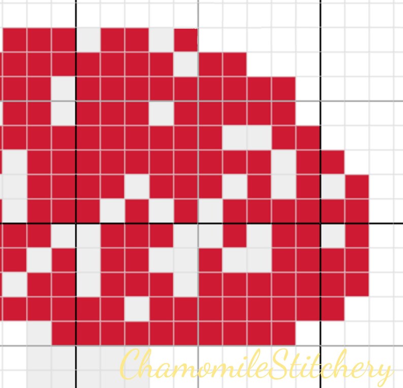 Toadstool Cross Stitch Pattern - Etsy