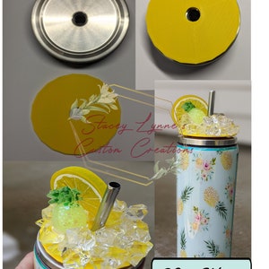 Tumbler Ice Topper 3D Printed Base | Removable Ice Topper | Multiple ...