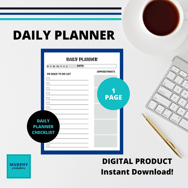 Daily Life Checklist & Planner Printable Instant Download - Etsy