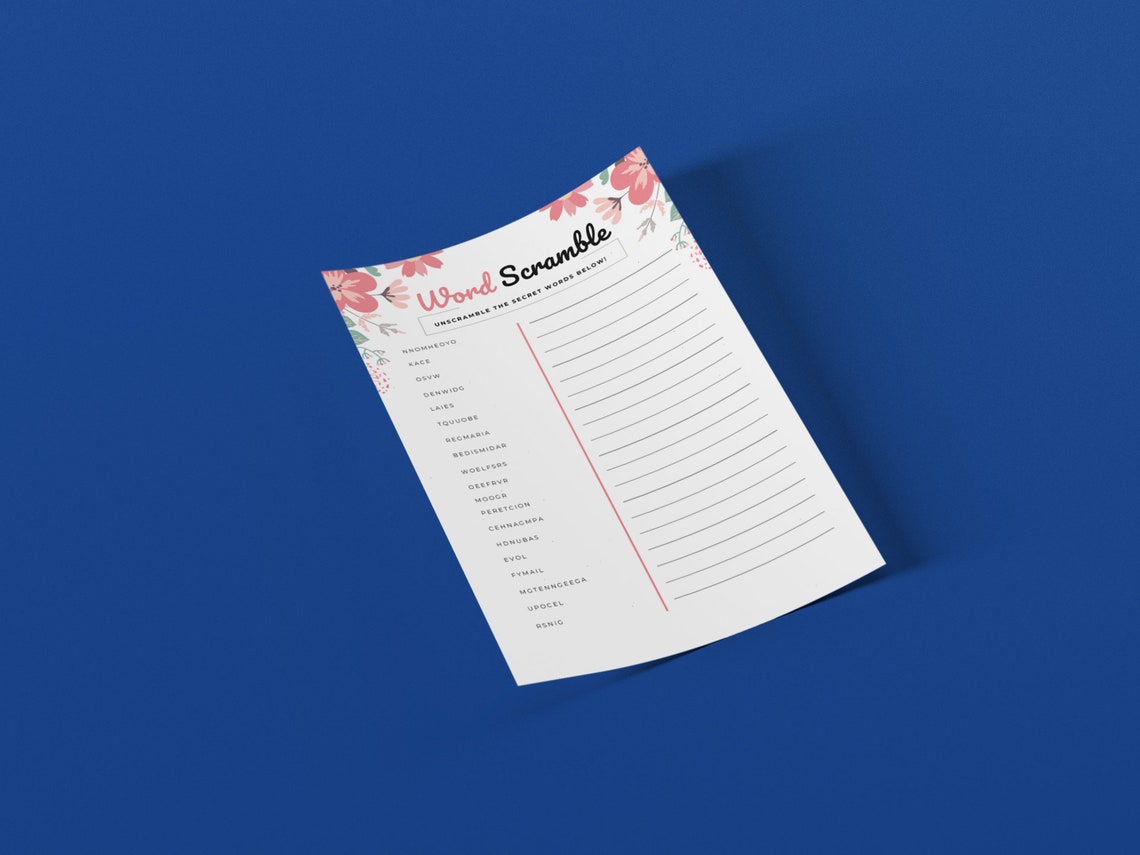 Printable Bridal Shower Game Planner Wedding Shower Games Etsy