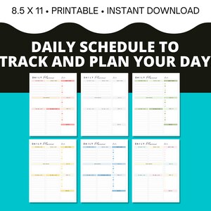 Printable Daily Goal Planner | Instant Download Planner Pages | Daily ...