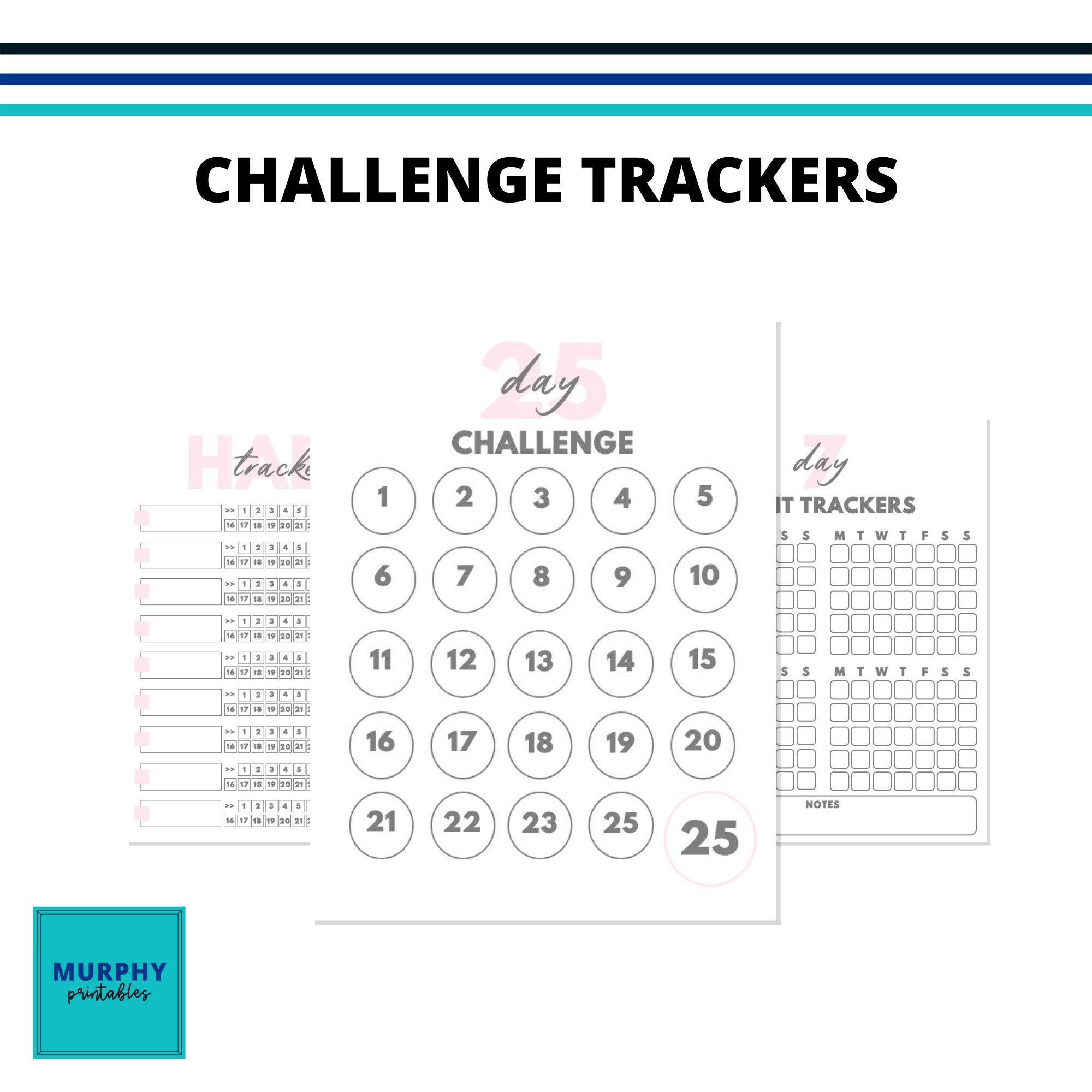 Habit Tracker Printable PDF, Goal Tracker Calendar Template, Goal ...