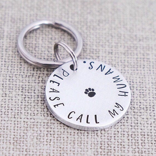 Dog Tag Call My Humans Personalised Dog Tag I'm Lost - Etsy