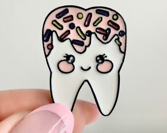 Unicorn Pin, Unicorn Tooth Pin, Tooth Pin, Dentistry, Dental, Dentist ...